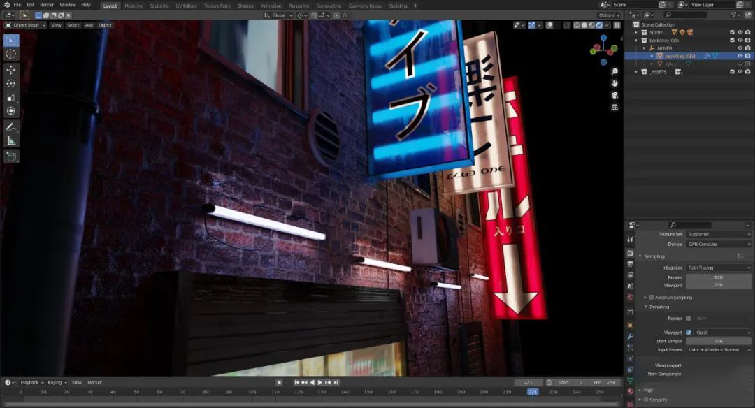 Blender插件楼房巷子街道生成器Back Alley Generator v1.1_琦美素材库，让您的设计少走弯路~